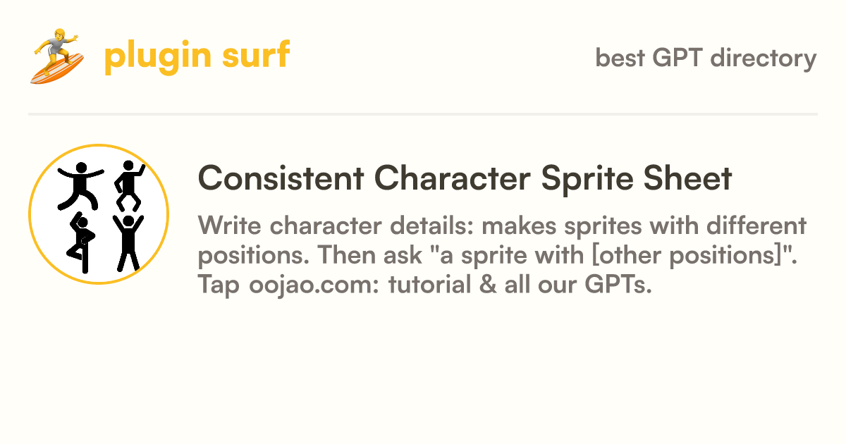 Consistent Character Sprite Sheet - GPT information, latest updates ... Consistent Character Sprite Sheet - GPT information, latest updates ...