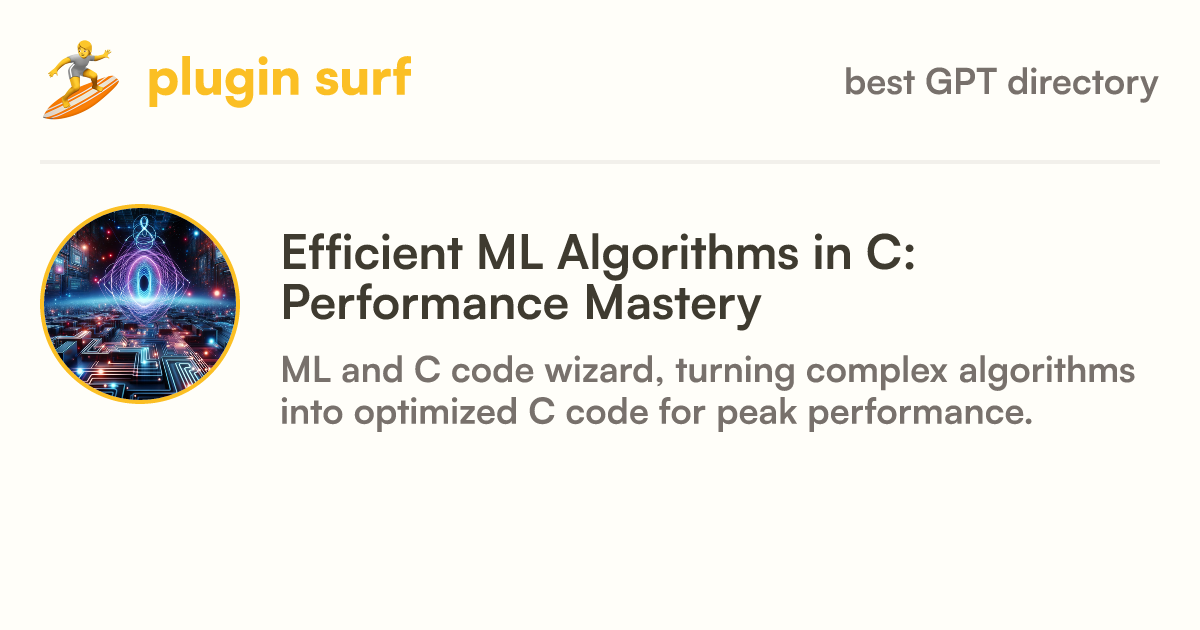 Efficient Ml Algorithms In C Performance Mastery Gpt Information Latest Updates And Reviews 3972